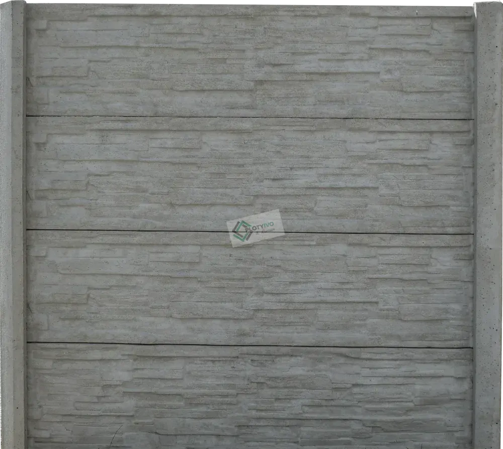 Betonový panel - Dekor štípaný kámen